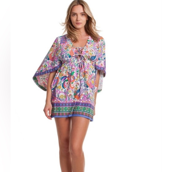 Trina Turk | Swim | Trina Turk Jungle Beach Paisley Print Coverup ...
